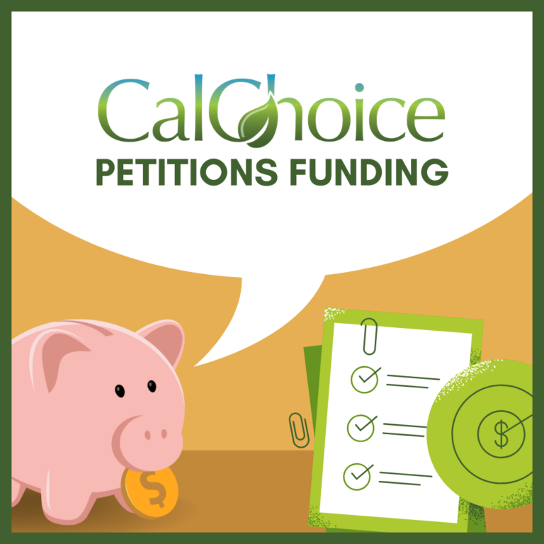CalChoice Petitions Funding Mechanism Established in Decision D.14-01 ...
