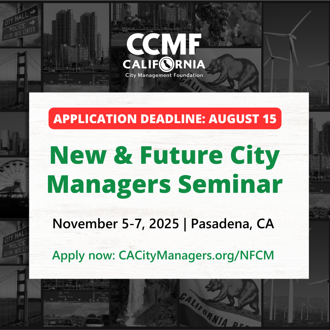 CCMF Opens Application Period for 2025 New & Future City Managers ...